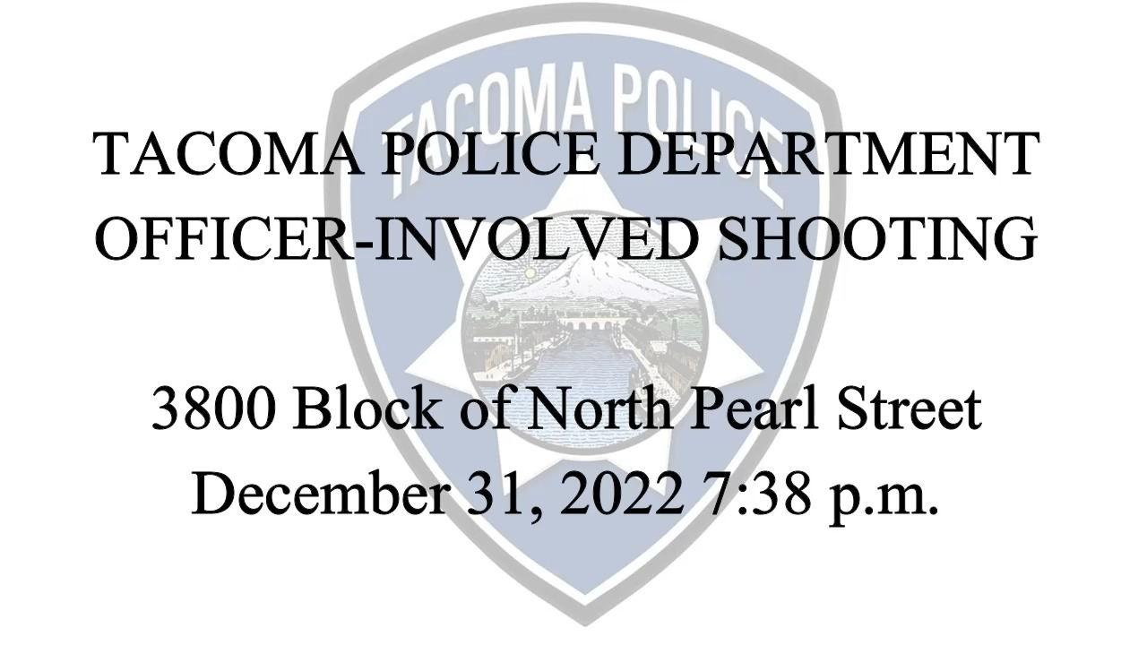 Tacoma police release body camera video of officer firing at man in ...