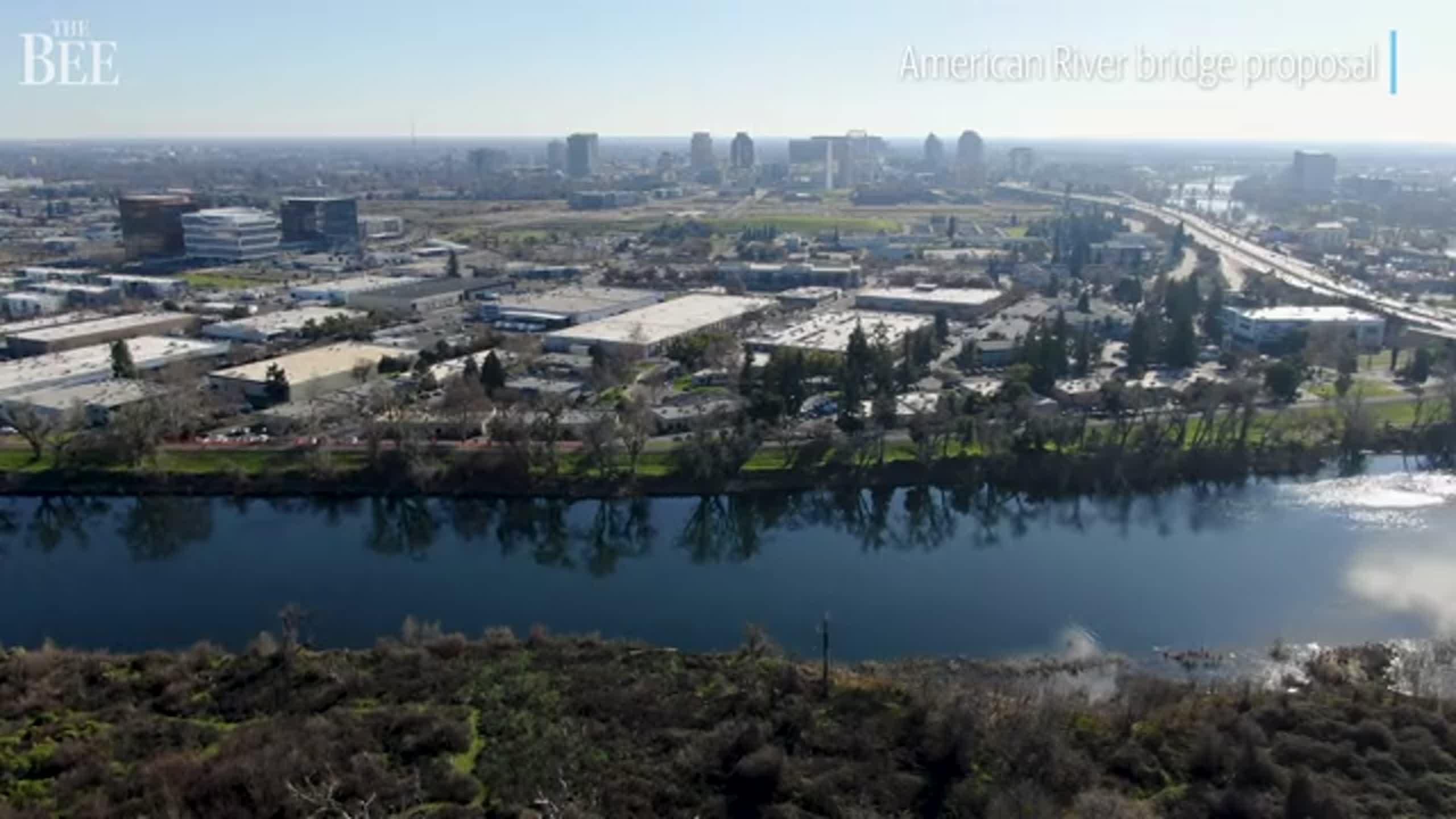 See location of new proposed American River Bridge in Sacramento ...