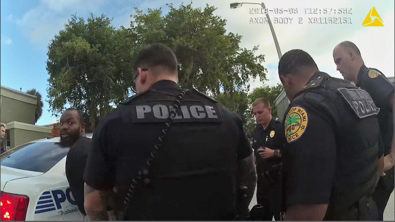 Miami cop who kicked at suspect charged with assault | Miami Herald