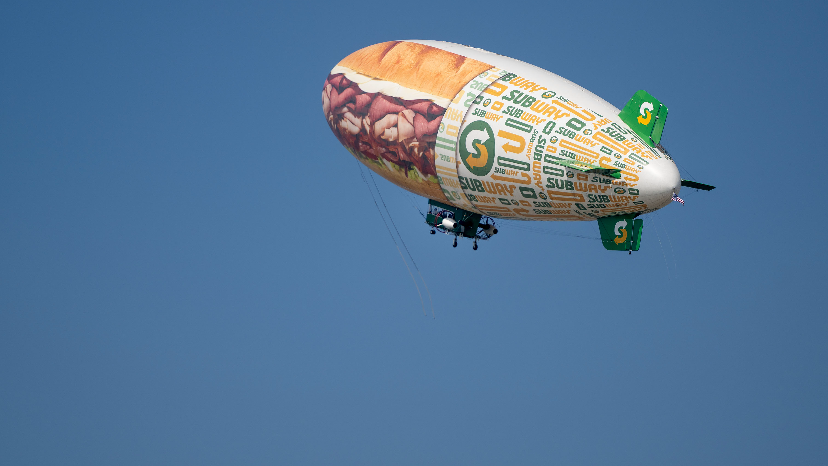 Sub in the sky: Subway blimp offers bird's eye view of KC | Kansas City ...