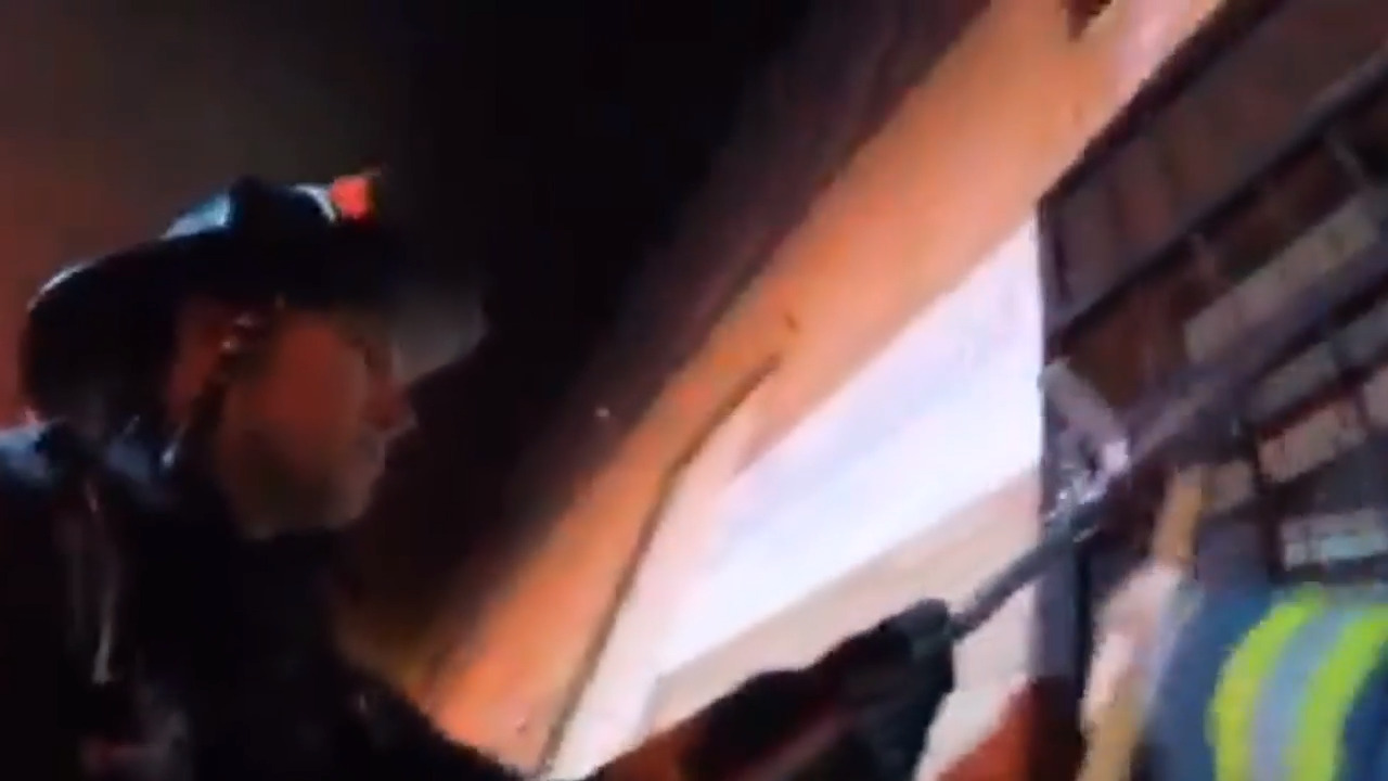 Video shows Stockton firefighter fall through floor | Sacramento Bee