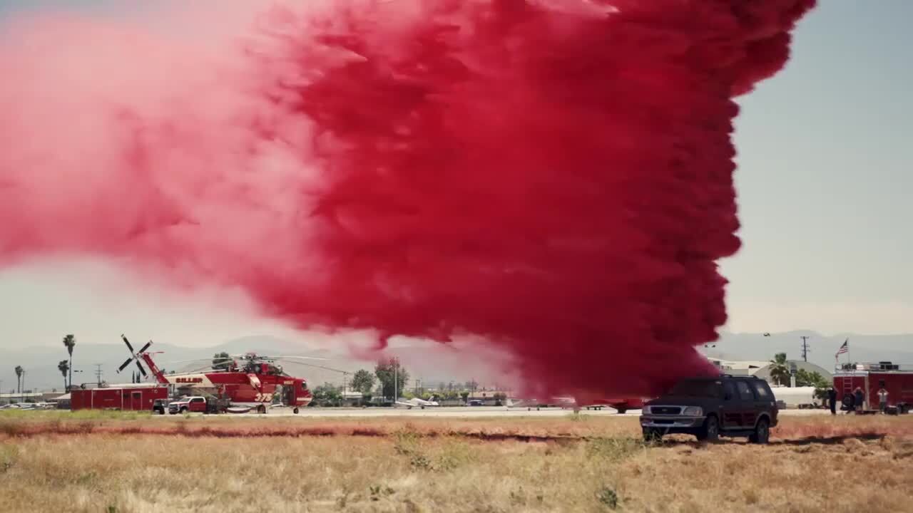 Watch fire retardant drop crush SUV in Cal Fire test | Sacramento Bee