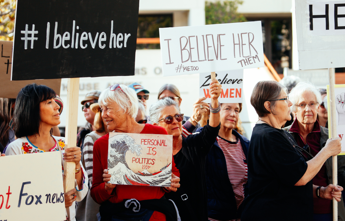 Sexual assault survivors rally in downtown SLO, California | San Luis ...