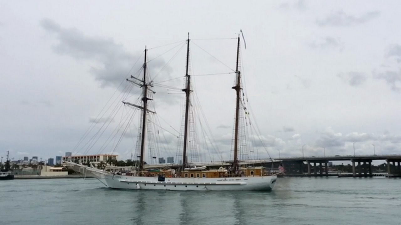 Video: Ocean pollution team sets sail from Miami Beach Marina (Video ...