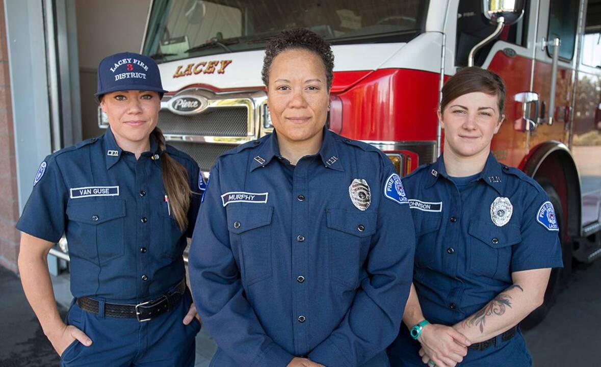 'I didn't think that women were firefighters': Lacey firefighters lead ...