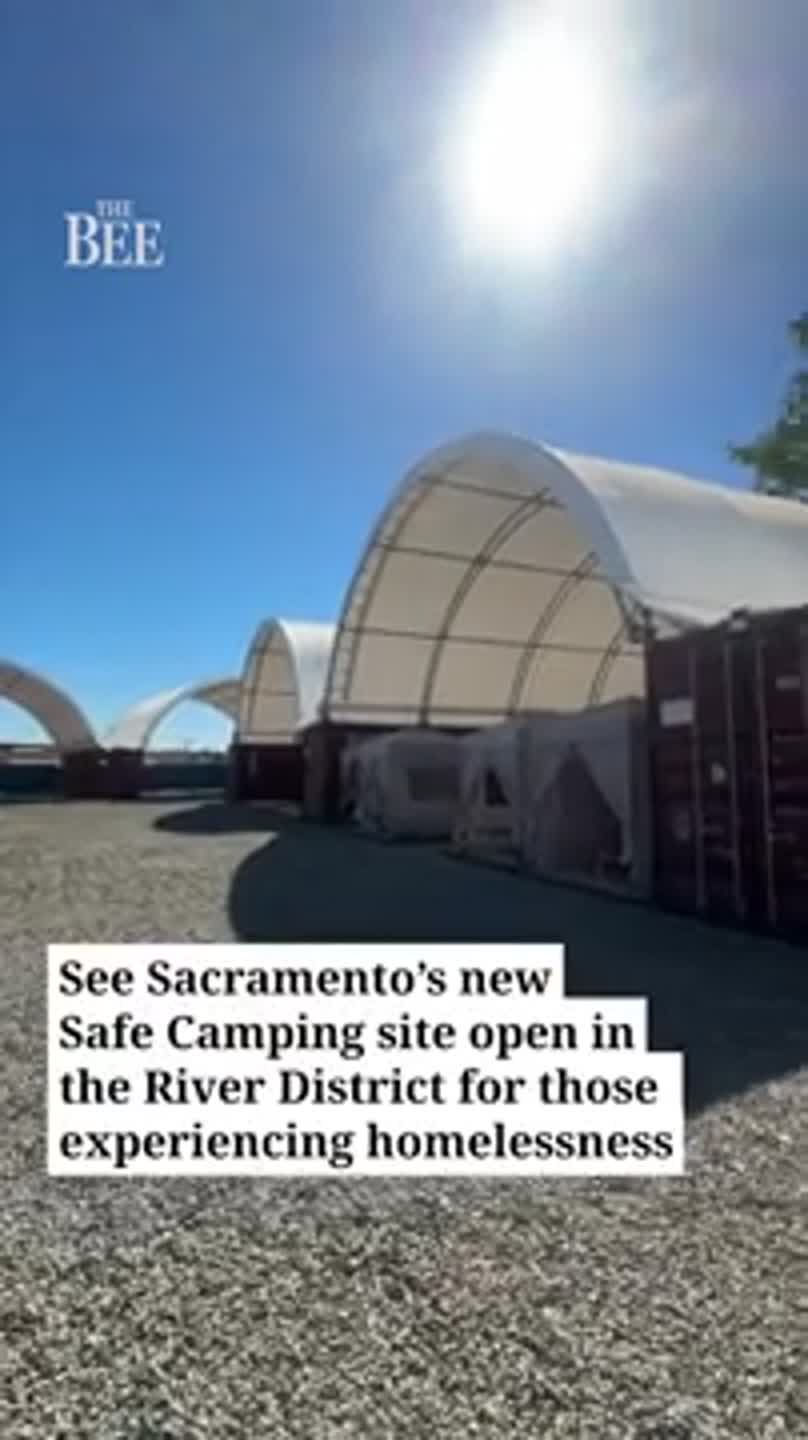 Safe Camp in Sacramento's River District opens (Video) | Sacramento Bee