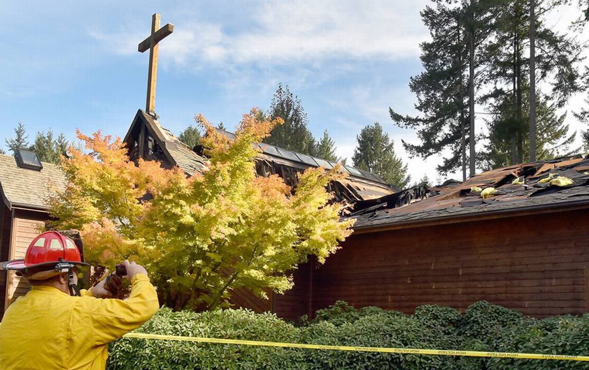 Sunday fire heavily damages Lacey church | The Olympian