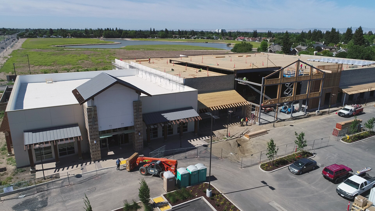 Drone trip of Modesto's new Marketplace shopping center (Video ...