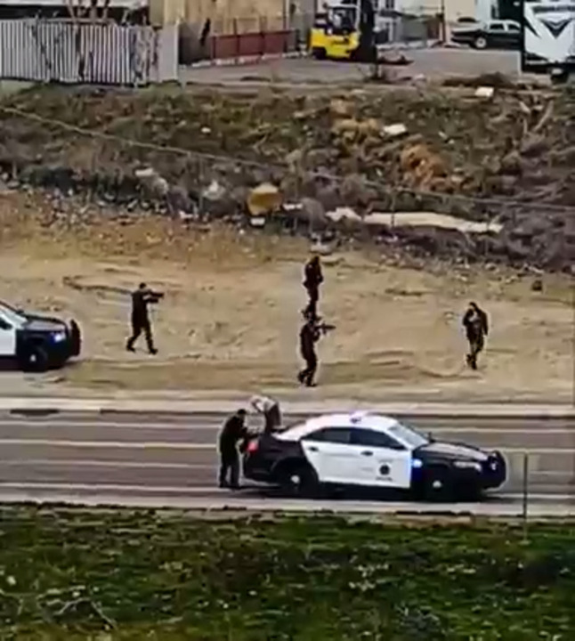 Kennewick Police officer use a less-lethal baton round to take Seth J ...