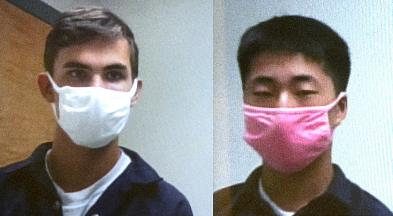 Gabriel Davies and Justin Jiwoon Yoon, both 16, were charged with first ...