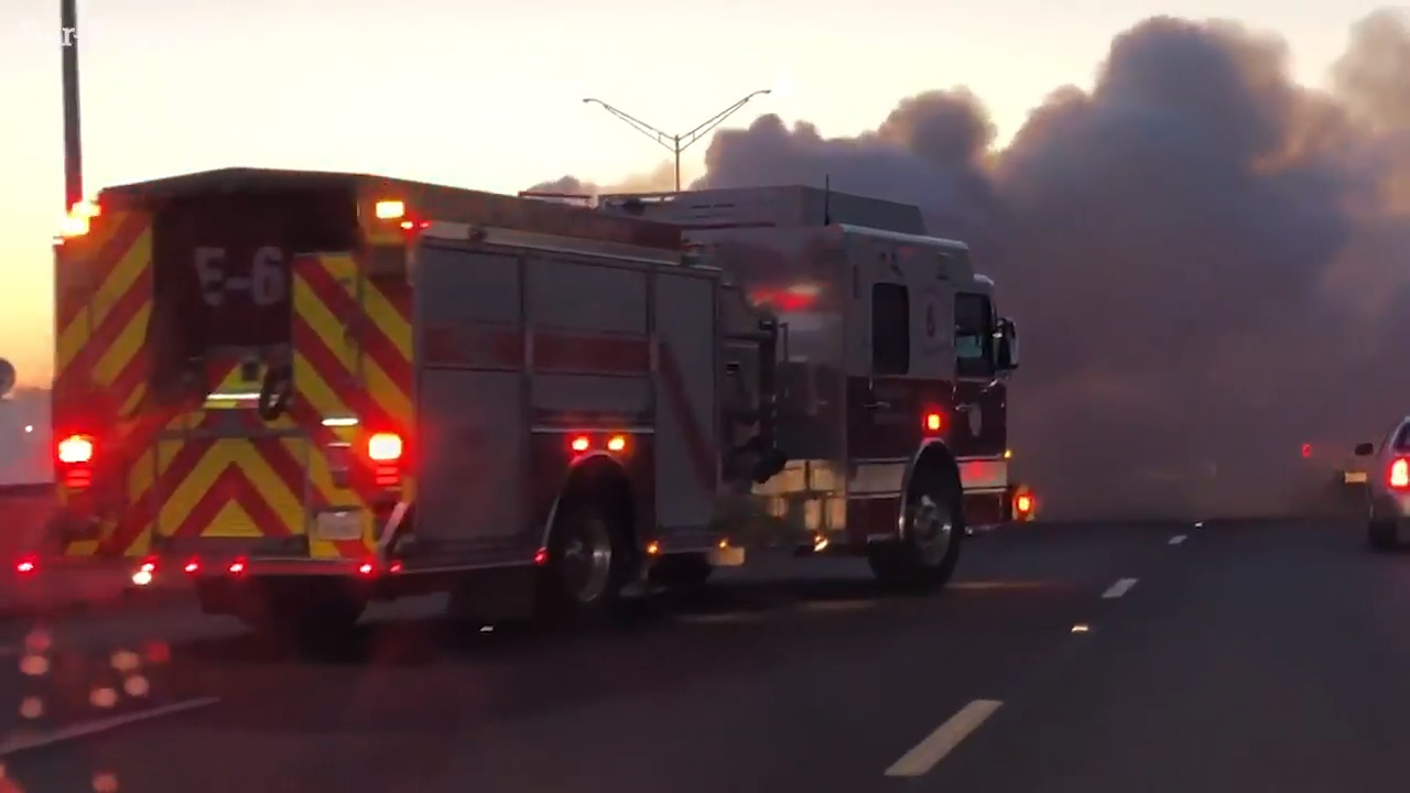 Lanes of Texas 183 in Irving closed Friday due to truck fire | Fort ...