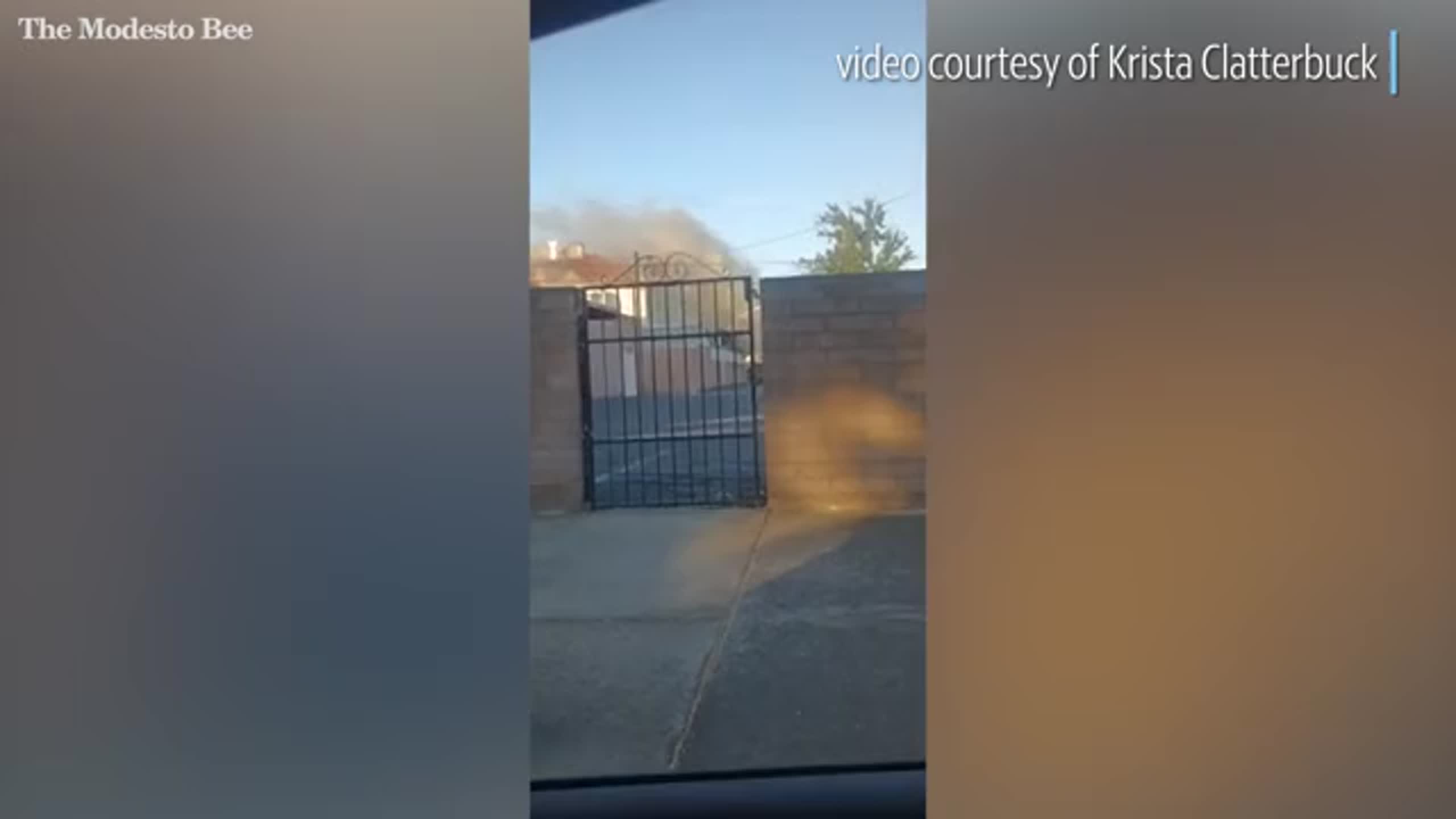 Watch as roof explodes during fire that ravaged historic downtown ...