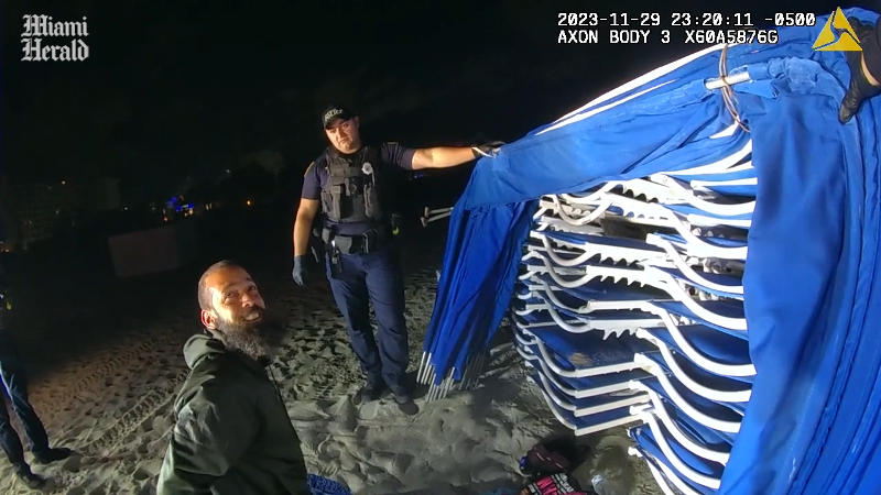 Miami Beach police arrest homeless man under new 'camping' law | Miami ...