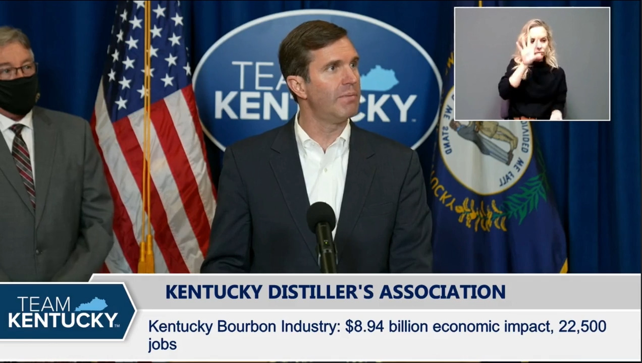Beshear and Kentucky distillers release economic impact study (Video ...