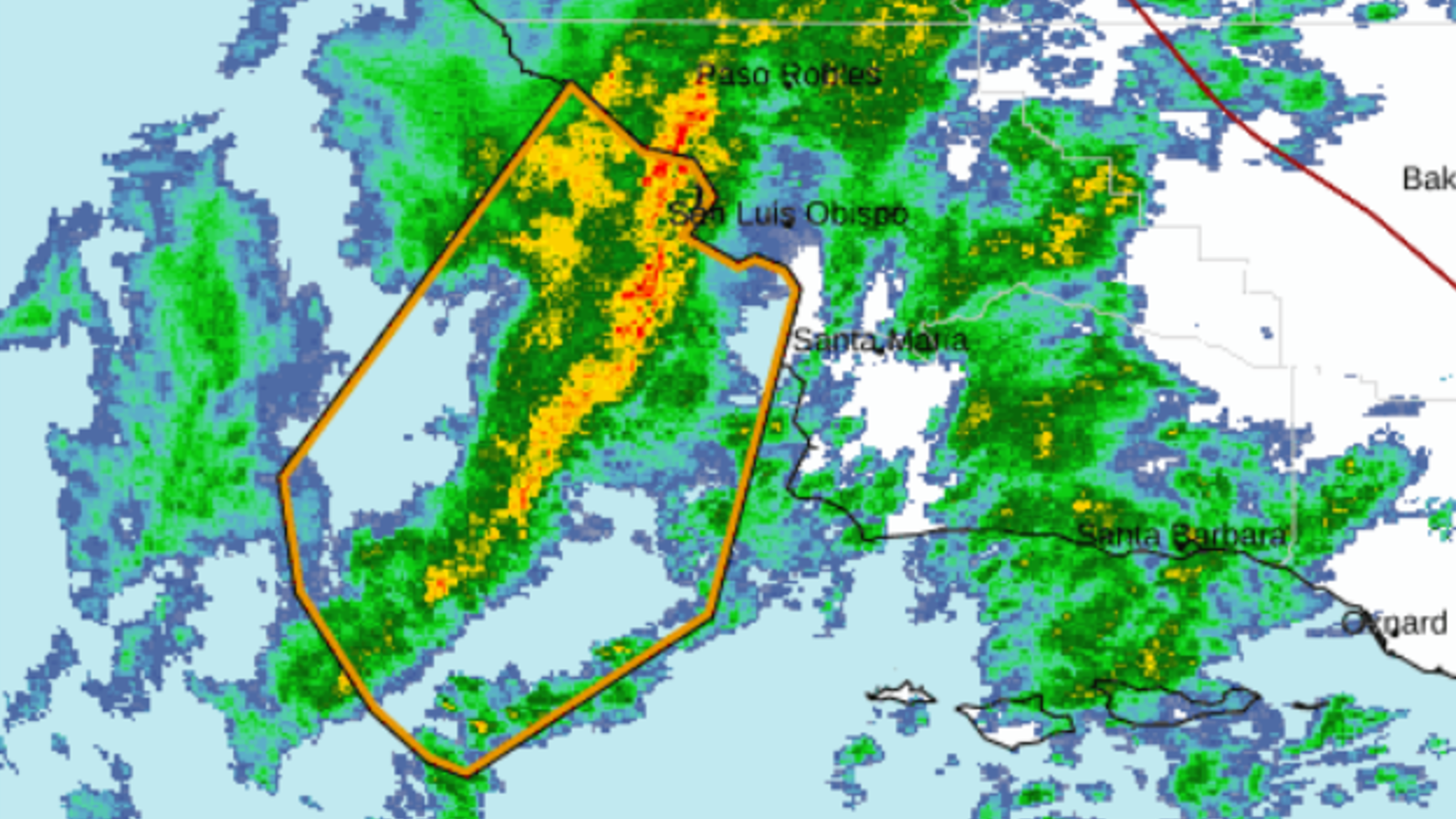 Thunderstorms bring heavy rain and alerts to SLO County CA (Video ...