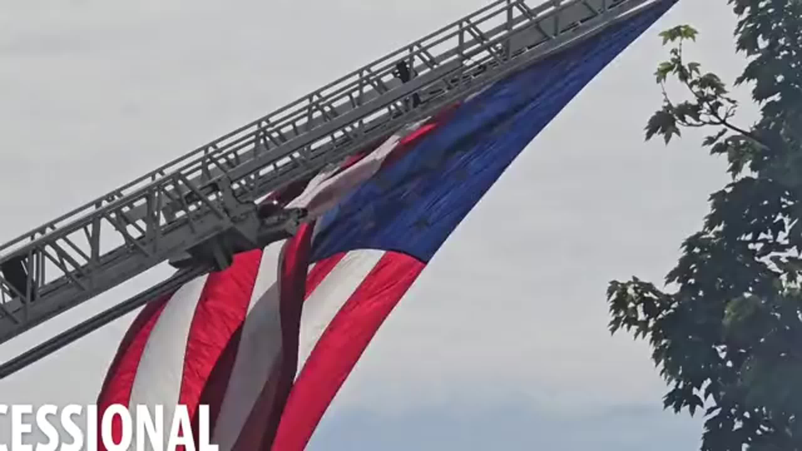 CMPD Officer Joshua Eyer’s funeral procession in uptown Charlotte ...