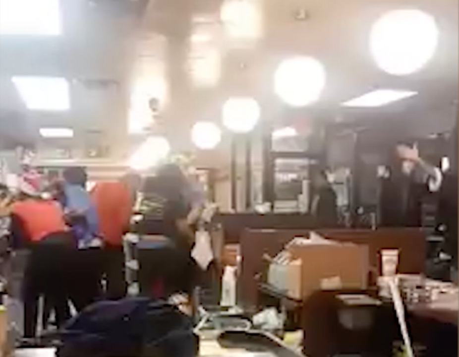 Waffle House fight | North Carolina restaurant torn apart in brawl ...