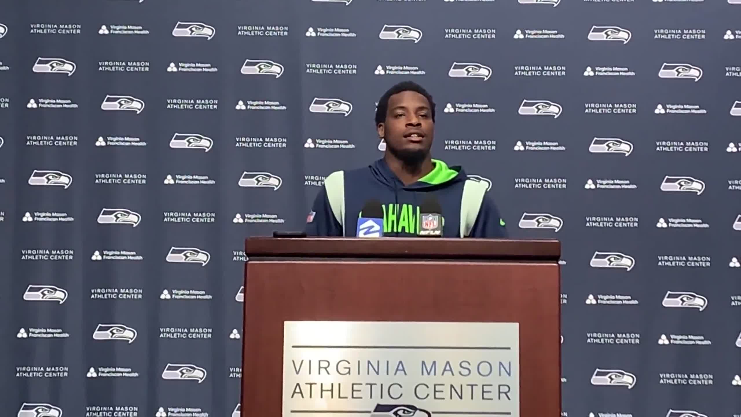 Devon Witherspoon loves Seahawks throwback unis, talks about his hit on ...