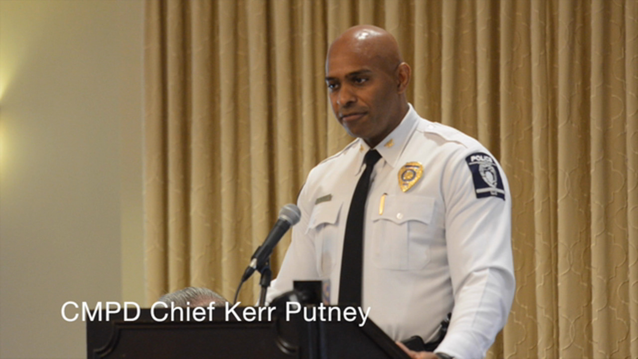 CMPD Chief Kerr Putney speaks to the Ballantyne Breakfast Club (Video ...