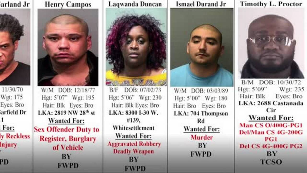 Crime Stoppers: Tarrant County's 10 Most Wanted Criminals, March 7 ...