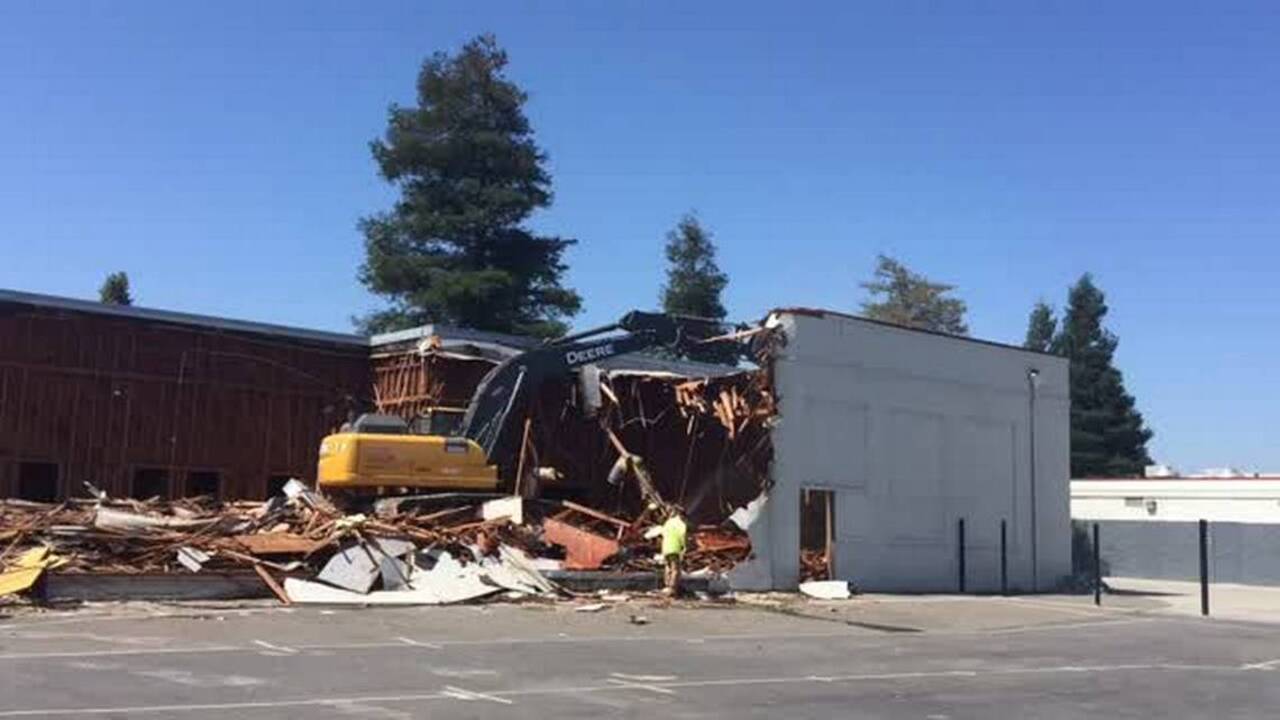 Old Band Building Demolished | Modesto Bee