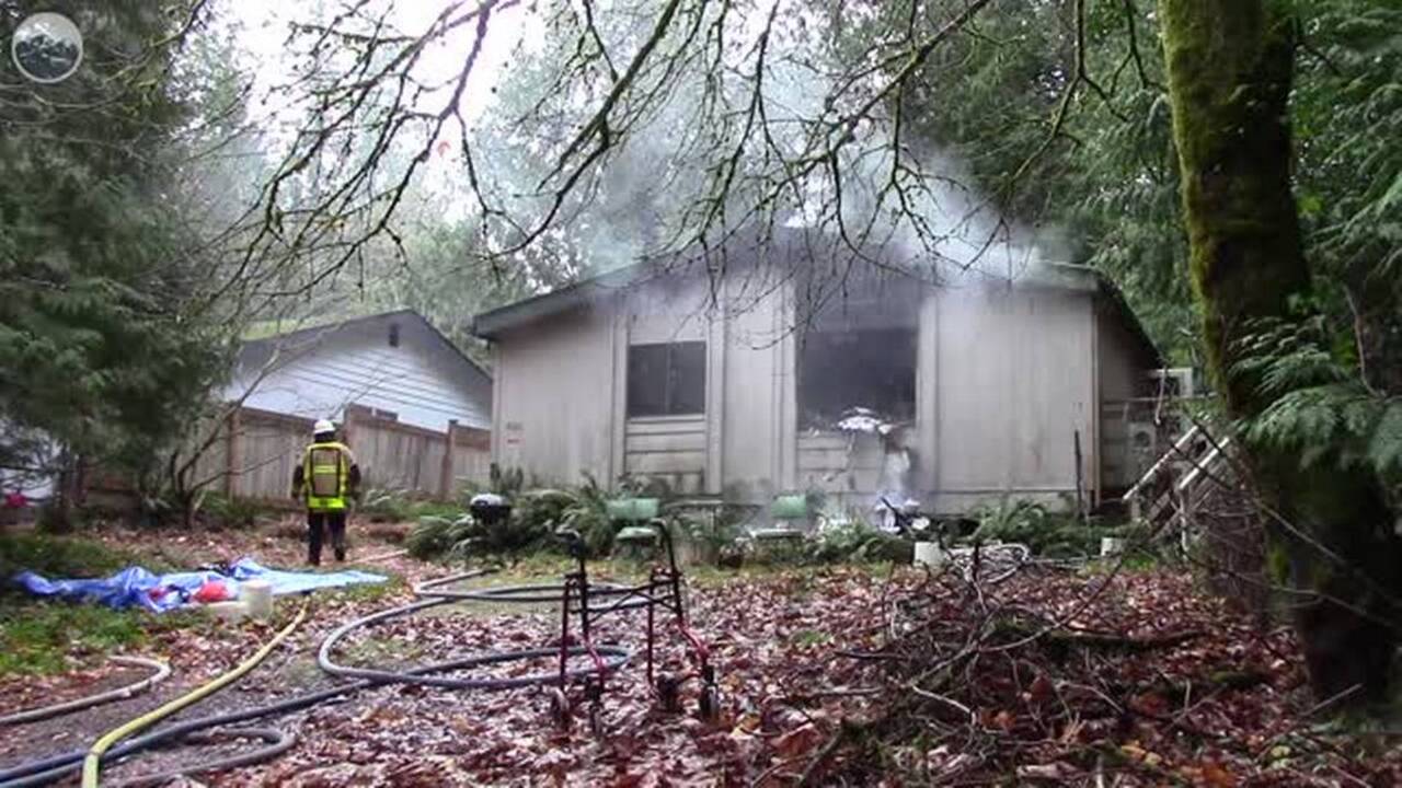 Firefighters battle house fire near Lake Whatcom | San Luis Obispo Tribune