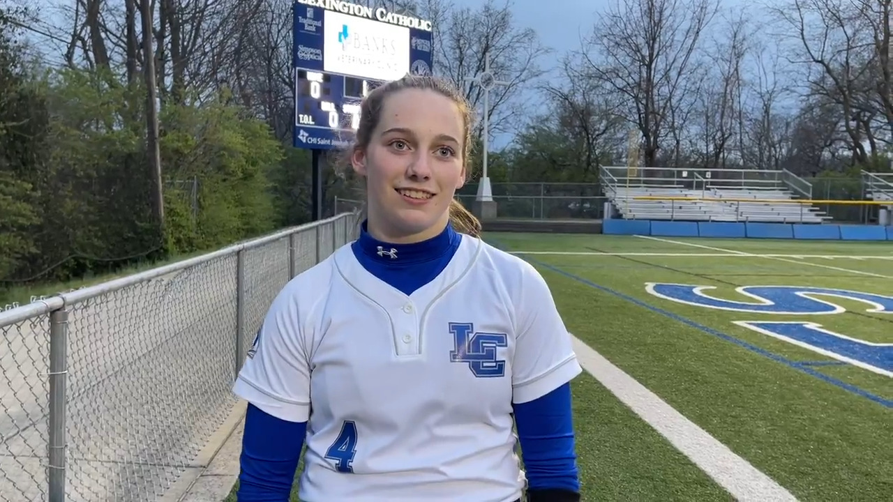 Lexington Catholic’ softball’s Abby Hammond on 5-3 win | Lexington ...