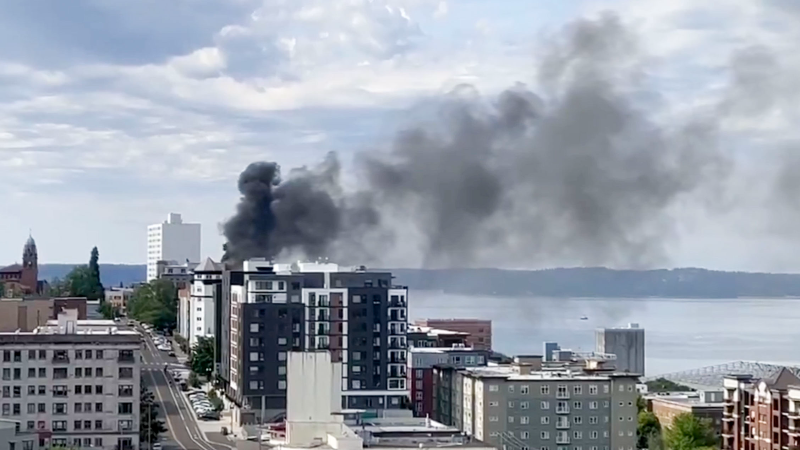 Fire crews battle blaze at historic Temple Theatre (video) (Video ...