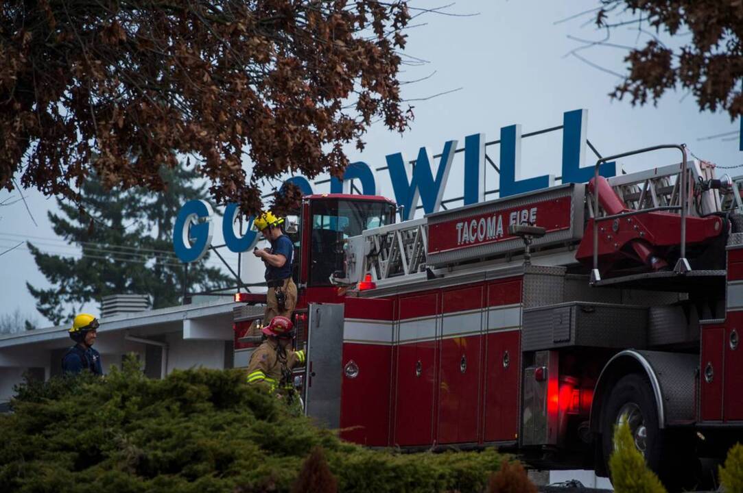 Goodwill building catches fire | Tacoma News Tribune
