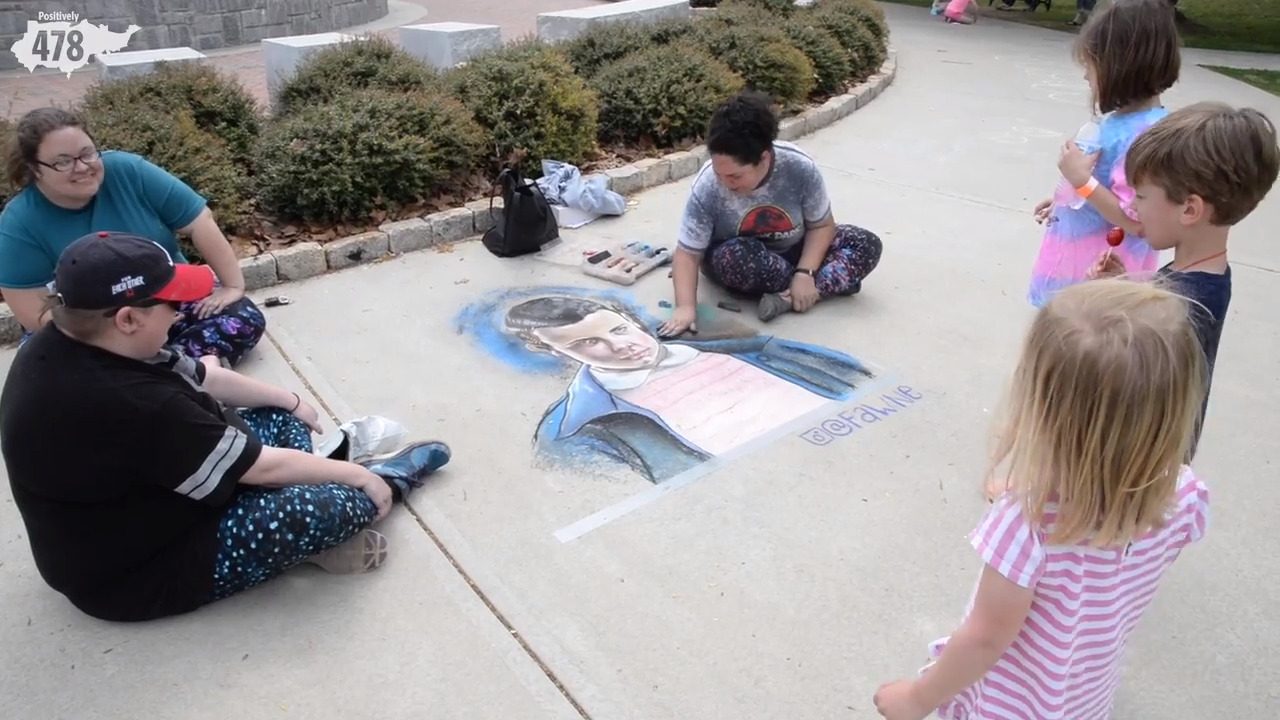 The Sidewalk Chalk Festival had several participants | Macon Telegraph
