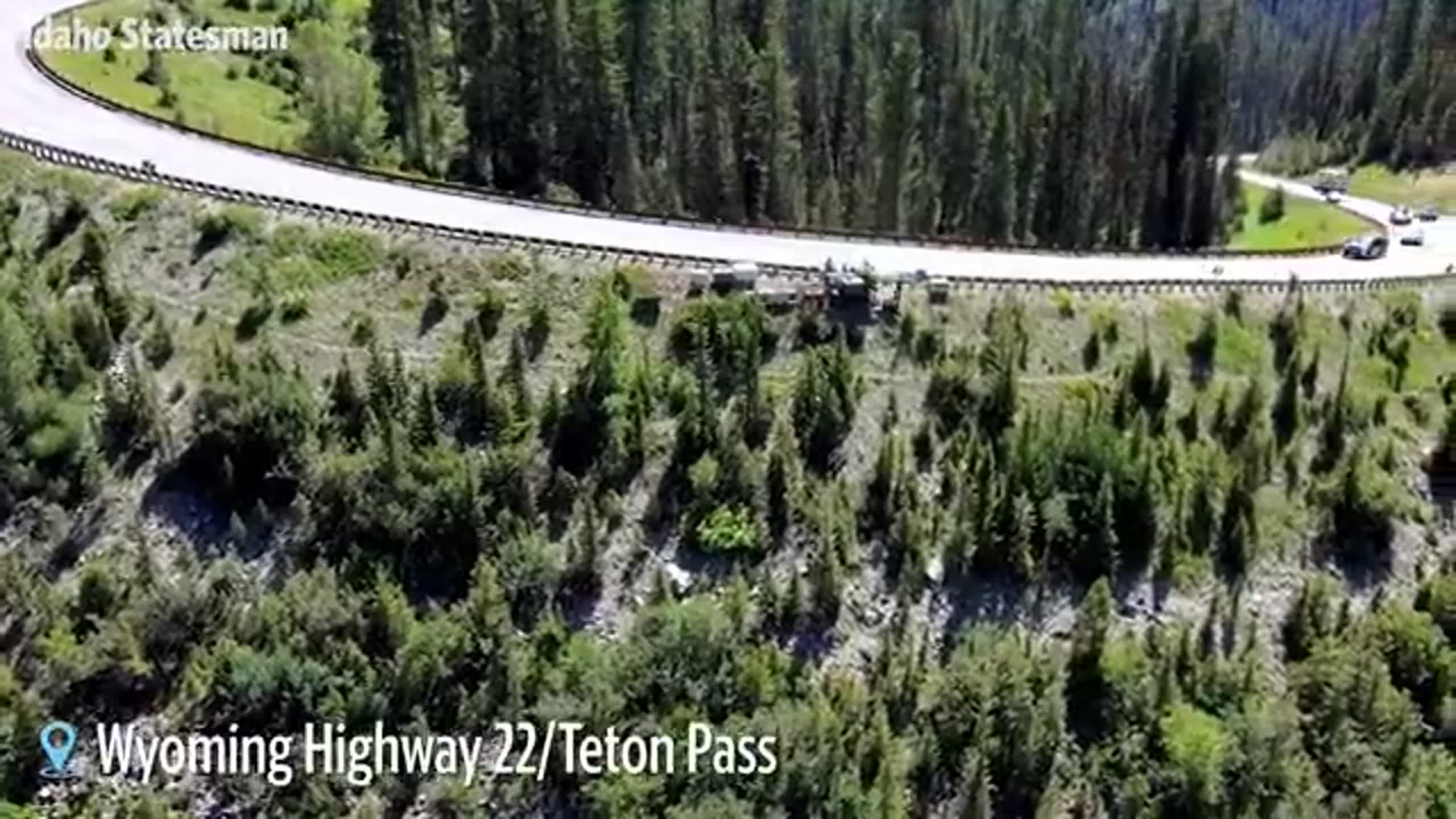 New video shows full scope of Teton Pass damage following Wyoming ...