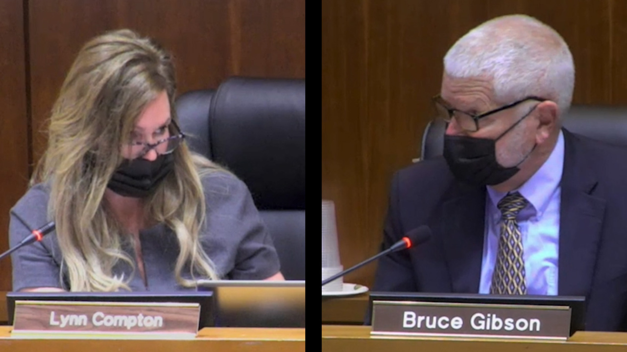 SLO County Supervisors Lynn Compton and Bruce Gibson spar over ...