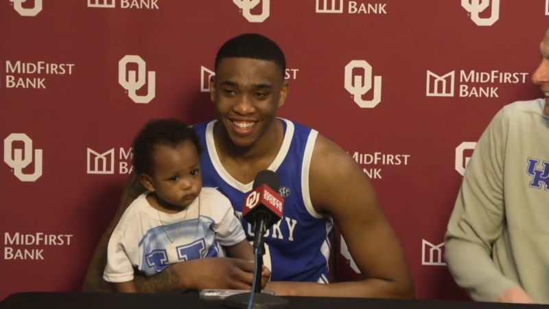 Brandon Garrison on Kentucky basketball win at Oklahoma (Video ...