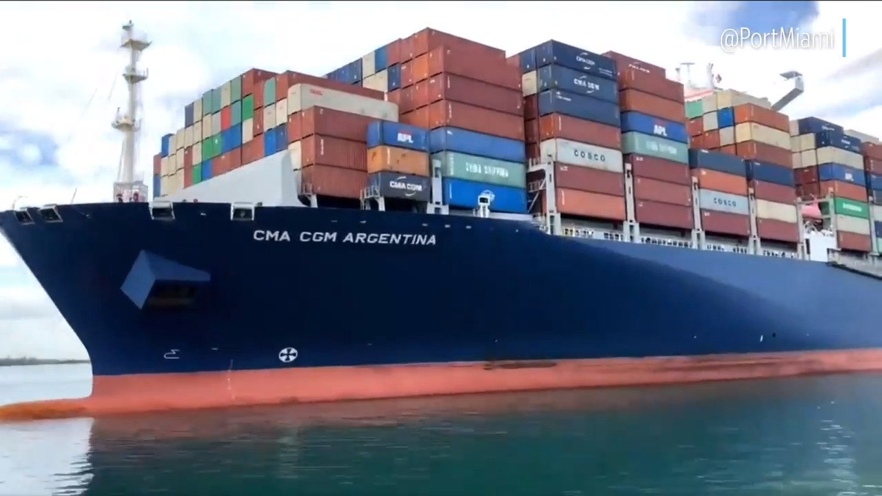 PortMiami welcomes largest container vessel to ever call a Florida port ...