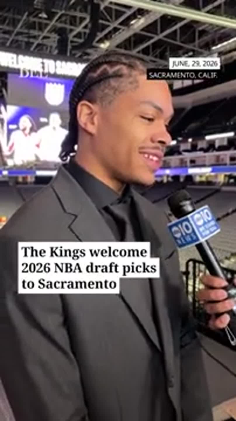 The Sacramento Kings welcome new draft picks to Sacramento (Video ...