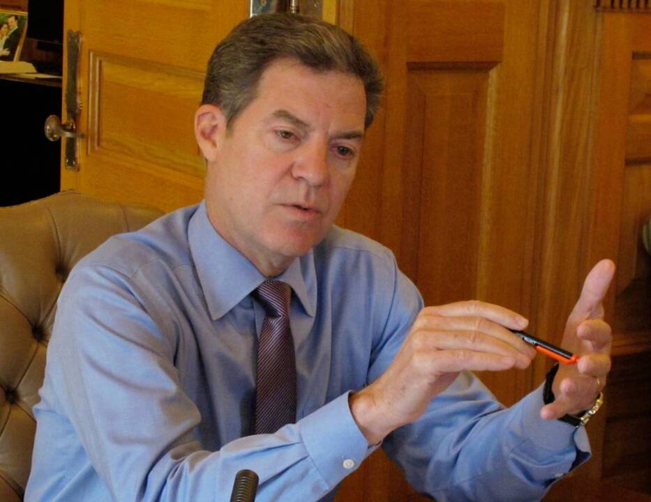 Kansas Gov. Sam Brownback talks about the 2016 presidential election ...