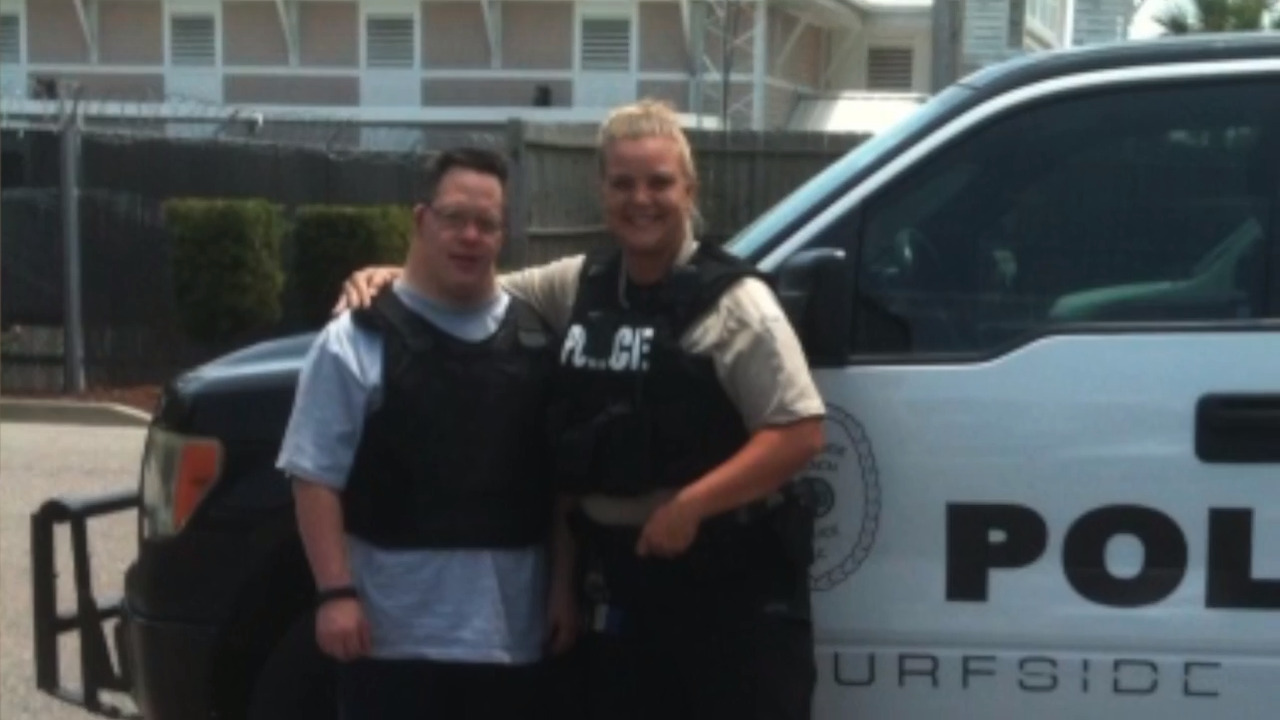 Man with Down syndrome rides along with Surfside police | Myrtle Beach ...