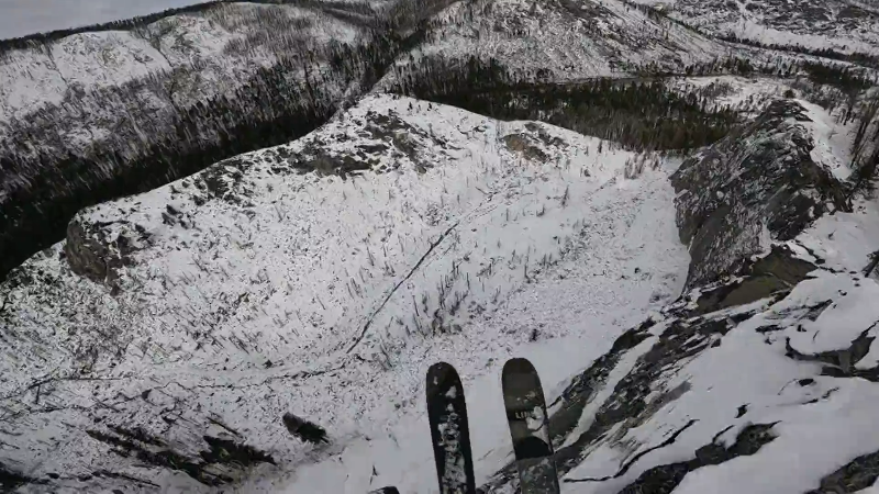 Watch ski BASE jump off Lover's Leap in Strawberry CA | Merced Sun-Star