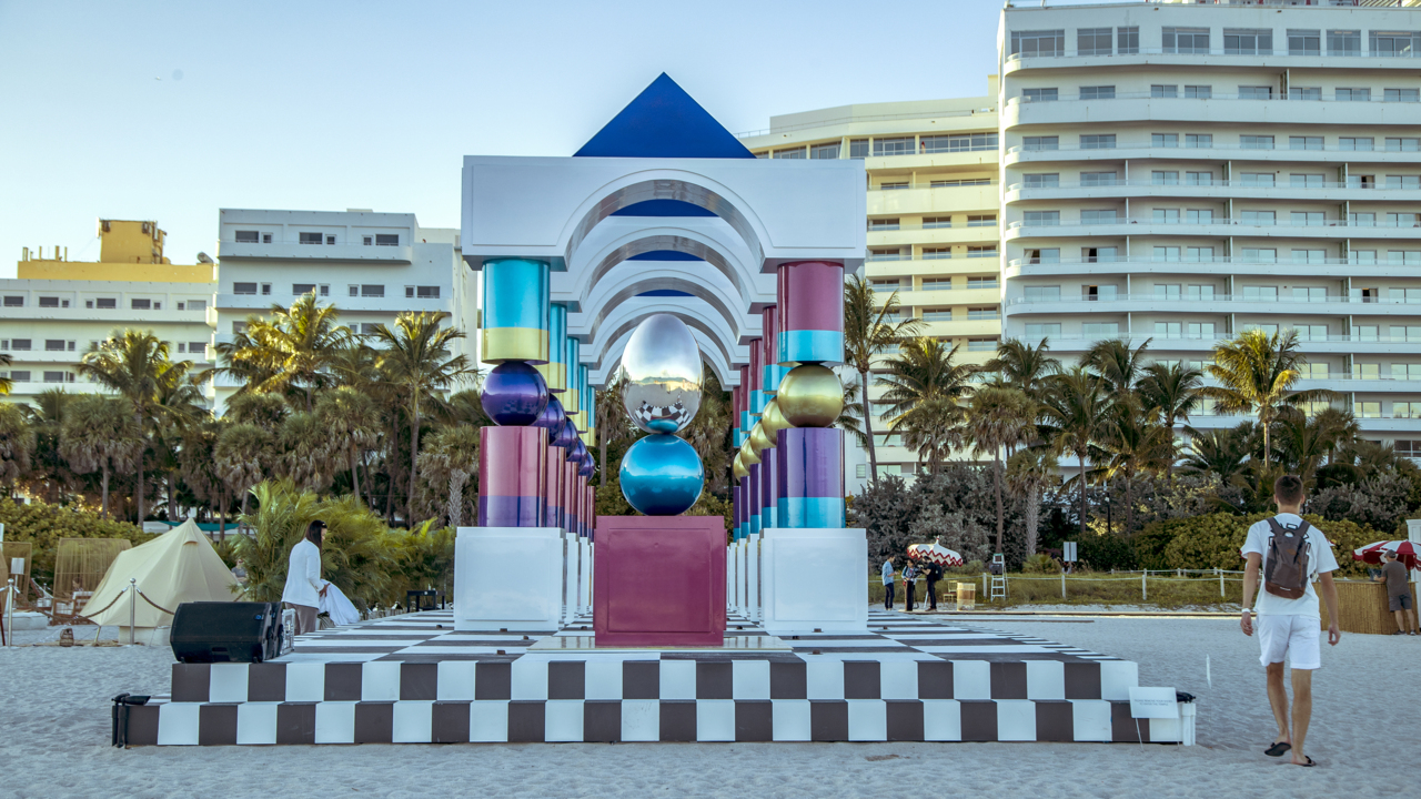 Watch this art installation on the sand for Miami's Art Basel | Miami ...