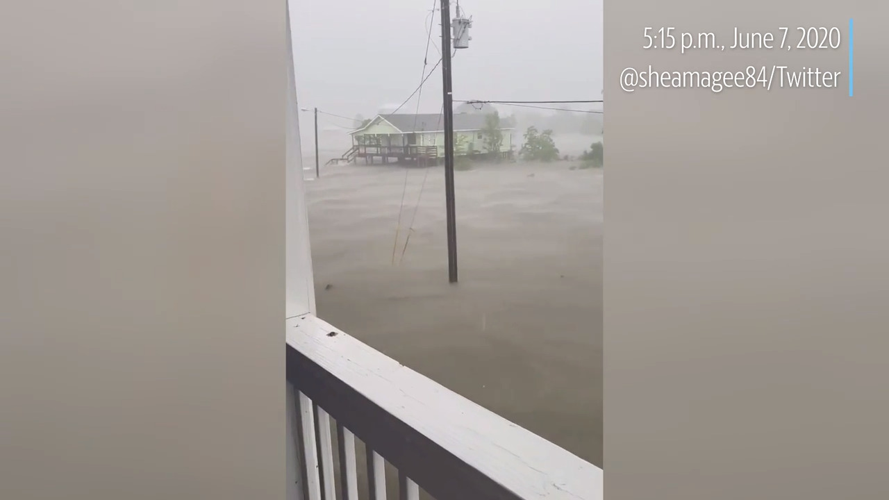 Cristobal storm surge, rainfall high in Bay St. Louis MS | Biloxi Sun ...