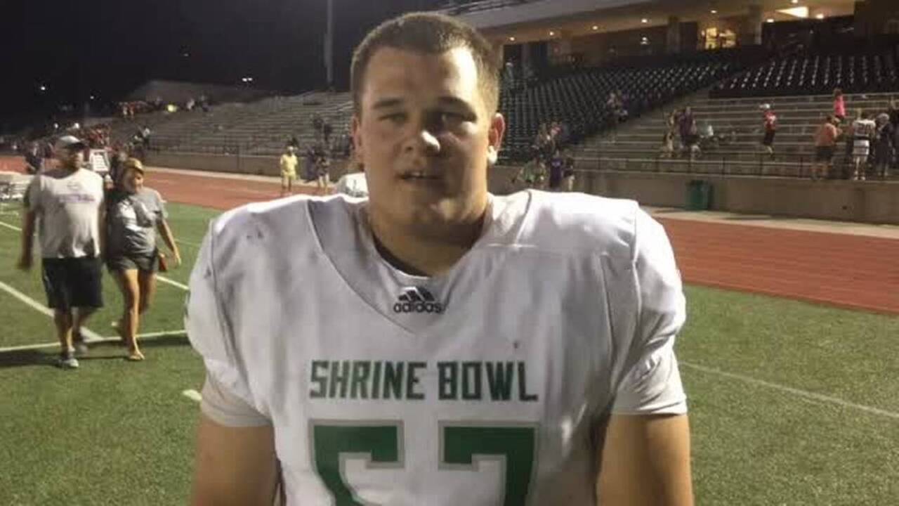 Trinity's Ben Adler at the Shrine Bowl | Wichita Eagle