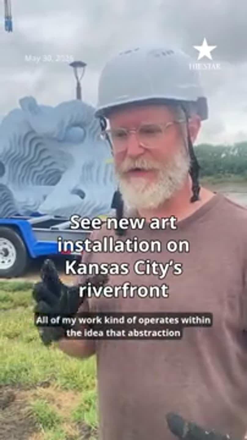 See new art installation on Kansas City’s riverfront (Video) | Kansas ...