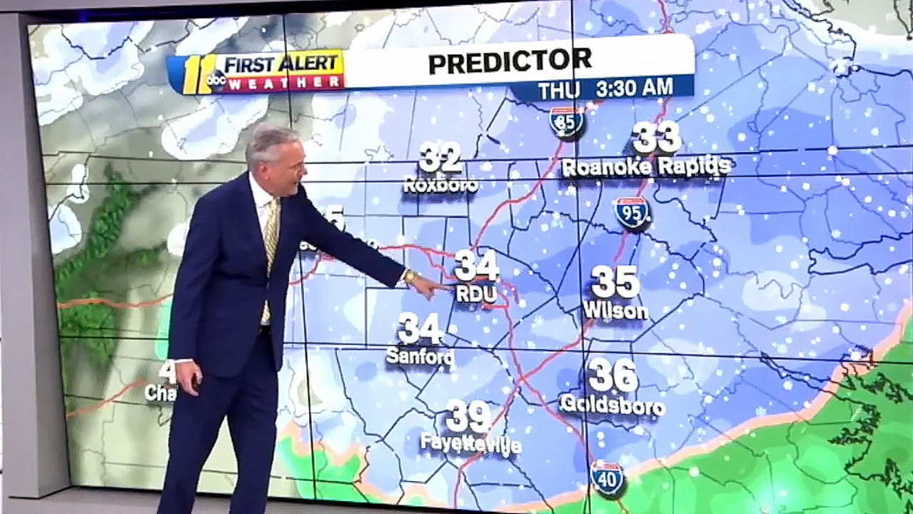 Snow in the forecast for much of central and eastern NC | Raleigh News ...