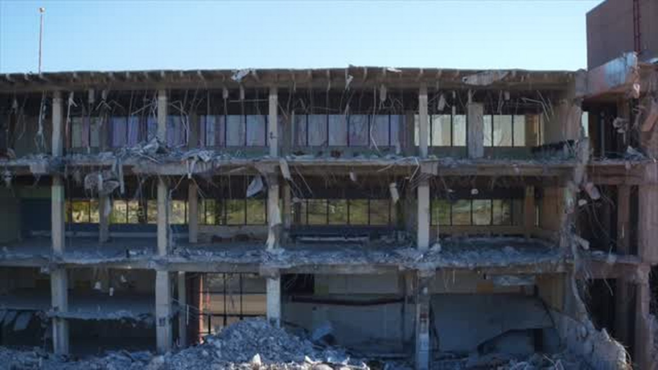 First aerial view of downtown Wichita building's demolition | Wichita Eagle