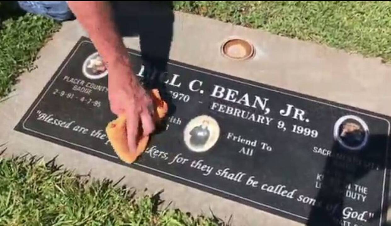 A wrong is righted as fallen police officer's gravestone is repaired ...