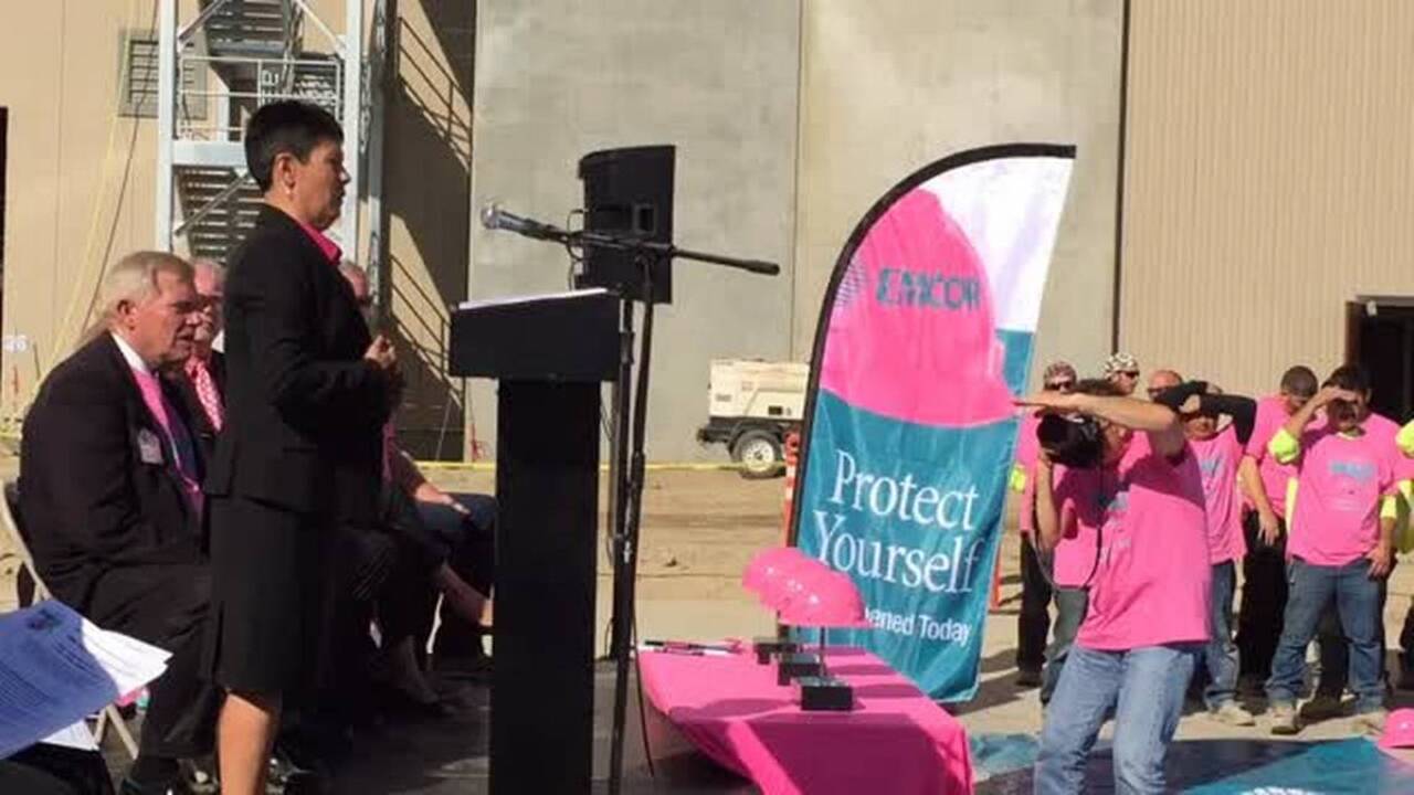 A human pink ribbon in Turlock | San Luis Obispo Tribune