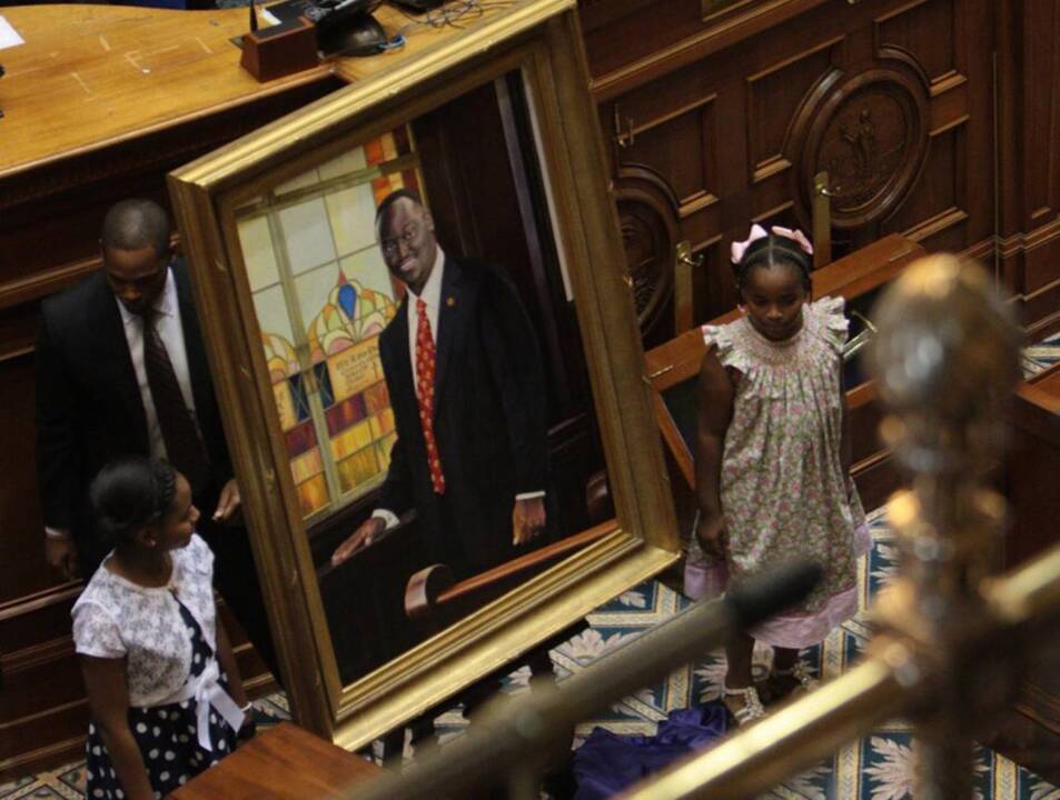 Clementa Pinckney's daughters unveil his portrait | The State