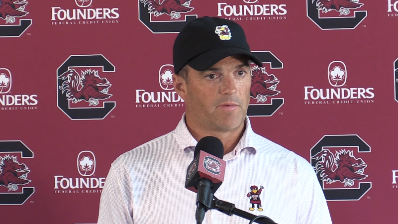 USC Head football coach Shane Beamer speaks about the new quarterbacks ...