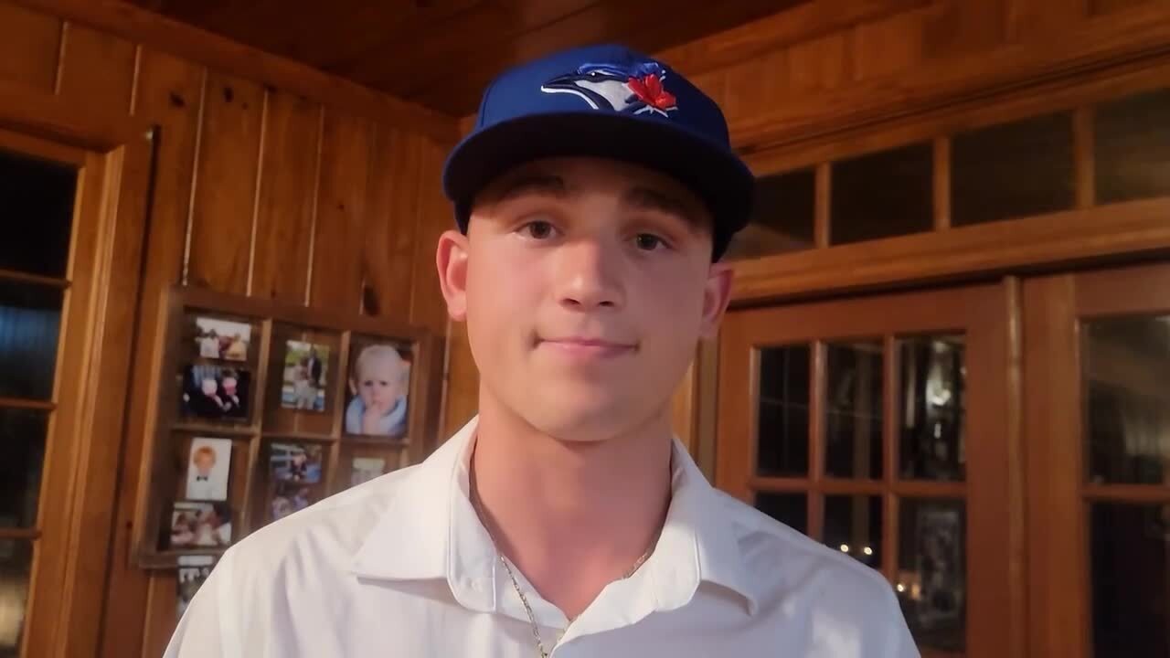 Tucker Toman reacts to being drafted by Toronto Blue Jays | The State