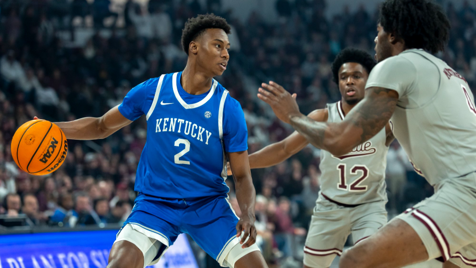 Kentucky basketball’s Jaxson Robinson in win over Mississippi State ...